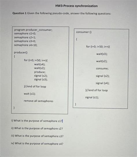 Solved Question 1 Given The Following Pseudo Code Answer