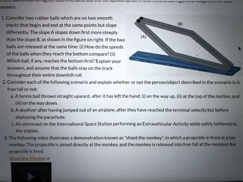 Consider Two Rubber Balls Which Are On Two Smooth Tracks That Begin And End At The Same Points