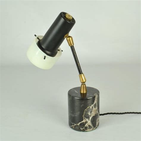 Table Lamp On Black Marble Base From Stilux 1950s For Sale At Pamono