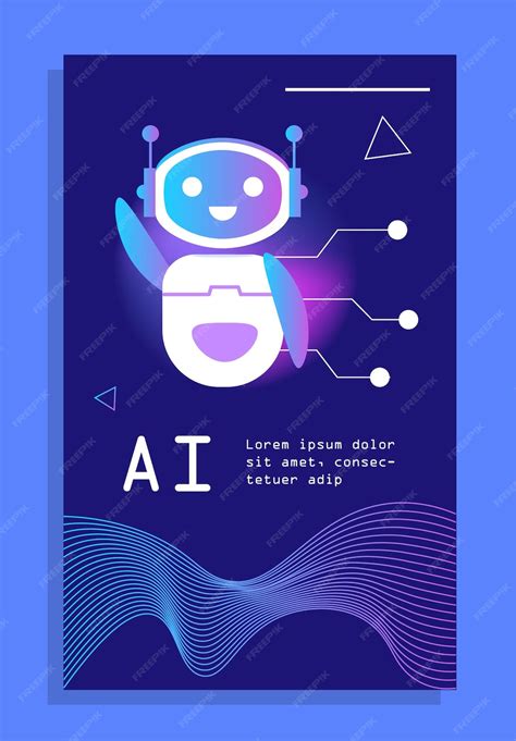Premium Vector Technology Ai Poster Concept Chatbot And Helper