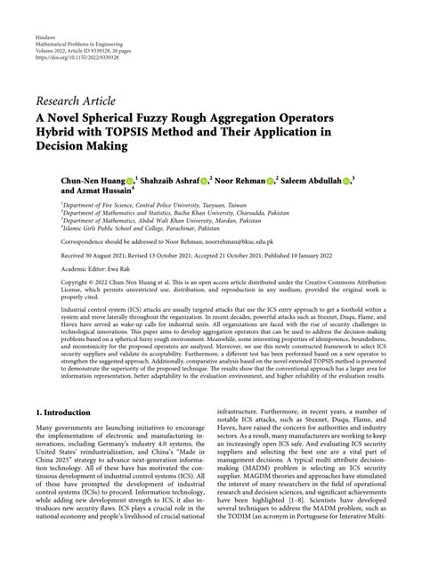 Pdf A Novel Spherical Fuzzy Rough Aggregation Operators Hybrid With Topsis Method And Their
