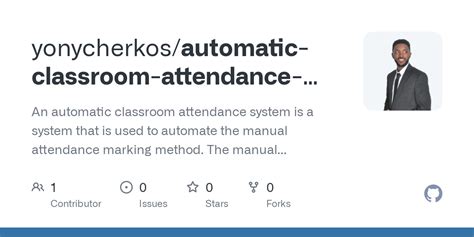 Github Yonycherkosautomatic Classroom Attendance System An