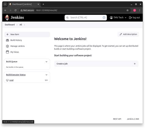 Ubuntu Tutorial Jenkins Gitea Docker TMVTech