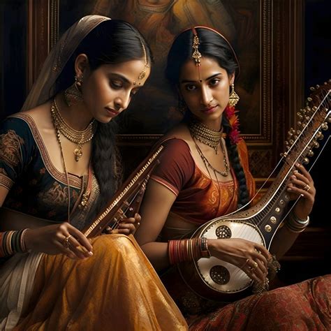 Indian Beautiful Girl Playing A Sitar By Nishantmehta36 On Deviantart