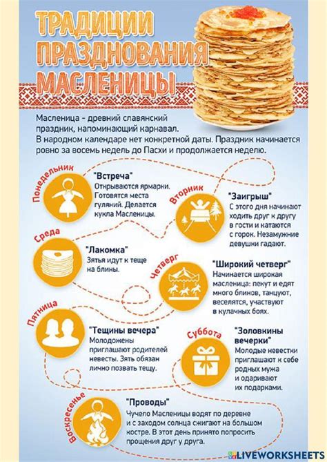 Масленица Free Interactive Worksheets 1002357