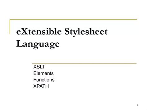 ppt extensible stylesheet language powerpoint presentation free