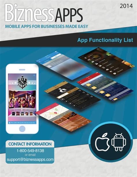 App Functionality List New Pdf