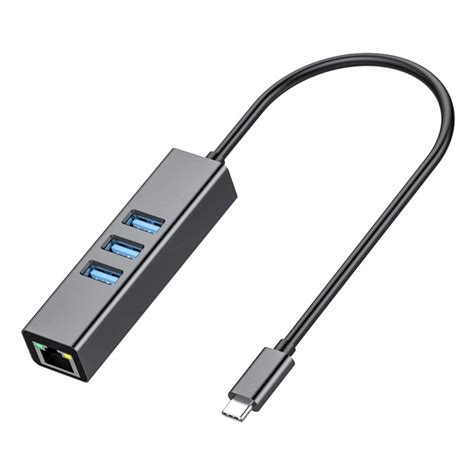 China USB Hub Ethernet With USB C Adapter Actory Port USB