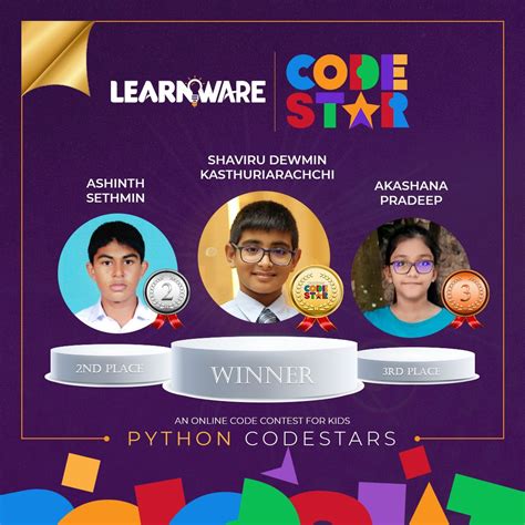 🏆 congratulations to our python coding champions from the online code contest organized by