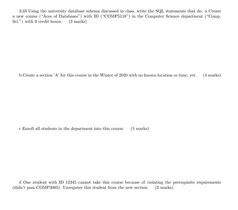 Solved 333 Using The University Database Schema Discusse