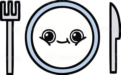 Cute Cartoon Dinner Plate 36359670 Png