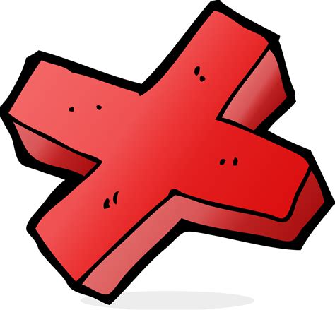 Cartoon Negative Cross Symbol 12280564 Vector Art At Vecteezy