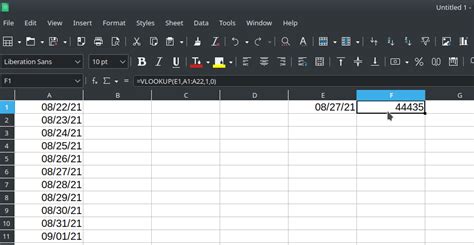 Libreoffice Calc Vlookup With Dates Ryan And Debi