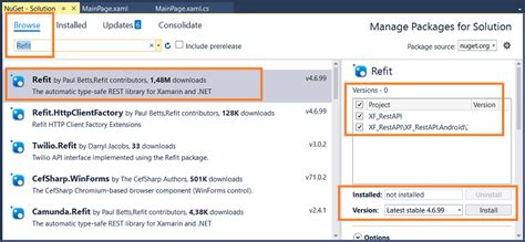 Xamarin Forms Usando Refit Para Acessar Apis Restfull