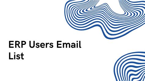 erp users email list quality contacts for better marketing