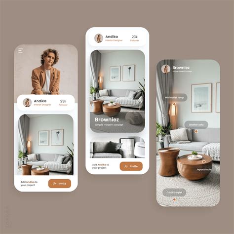 Interior Design Mobile App User Interface Behance Behance
