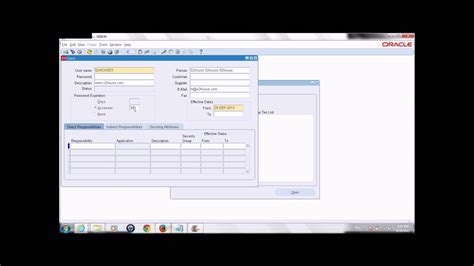 Oracle Application R12 Crearte User English Version Youtube