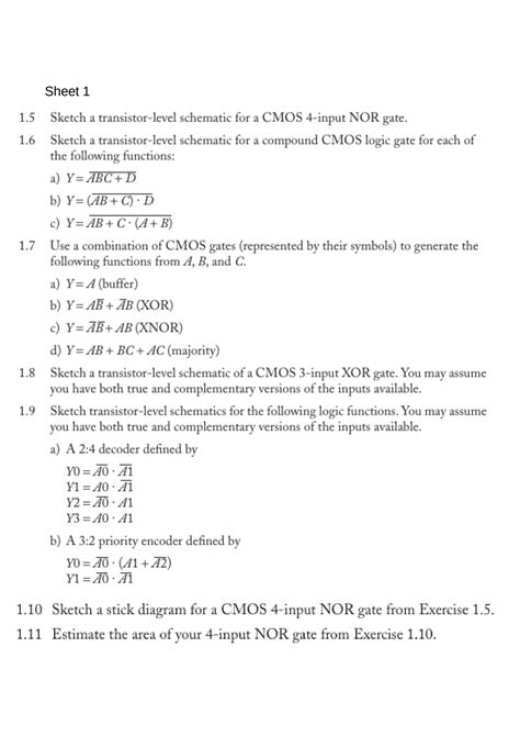 Solution Cmos Vlsi Design Sheet 1 2 3 Studypool