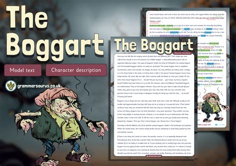 Year 6 Model Text Character Description The Boggart Grammarsaurus