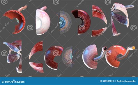 Human Eye Anatomy Cross Section Educational Tool Stock Image Image Of