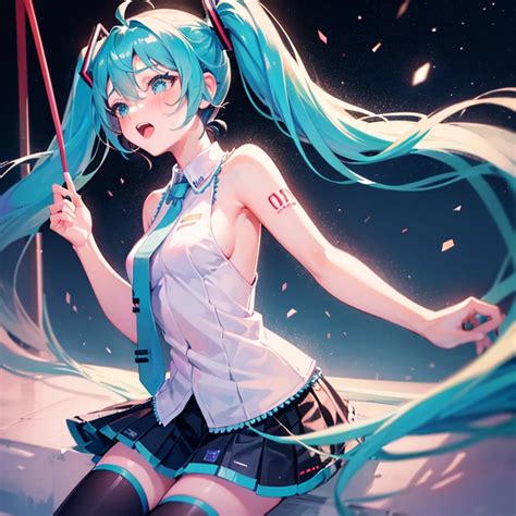 Nsfw，miku Hatsune，high Level Image Quality，park At Night，traveling Gear