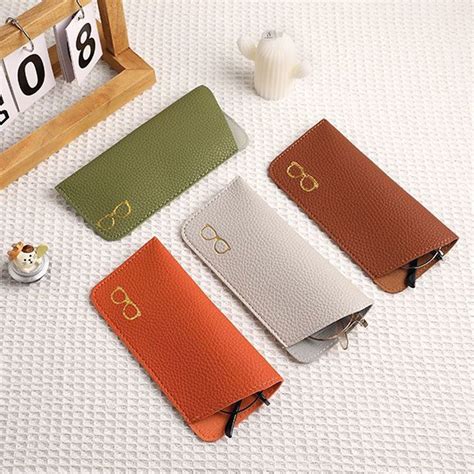 Unisex Eyeglasses Pouch Portable Pu Leather Glasses Bag Protective Case