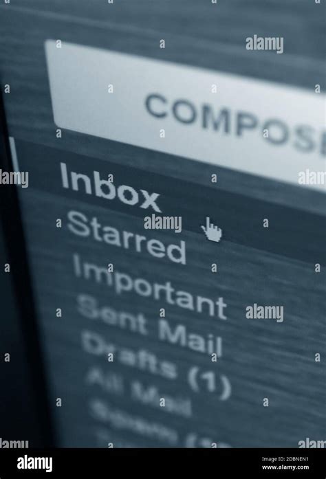 Inbox Mail Folder Closeup Stock Photo Alamy