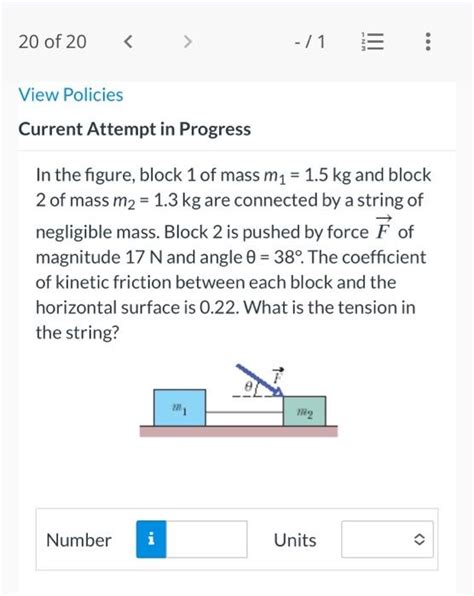 Solved In The Figure Block 1 Of Mass M1 1 5 Kg And Block 2 Chegg Com