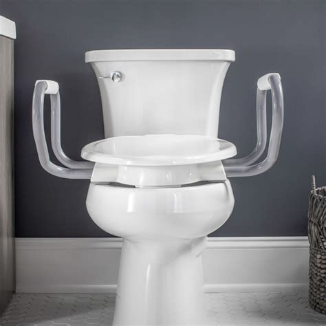 Raised Toilet Seat With Handles Elongated Bemis Independence Assurance®
