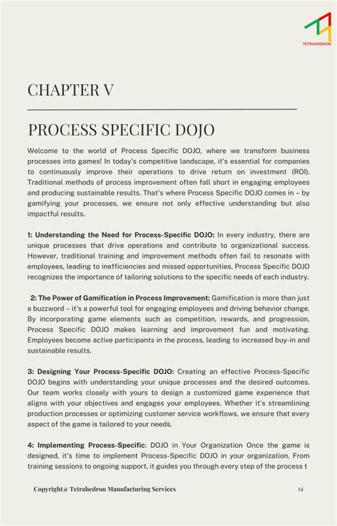 Dojo Training Room Training Dojo Ppt Pdf