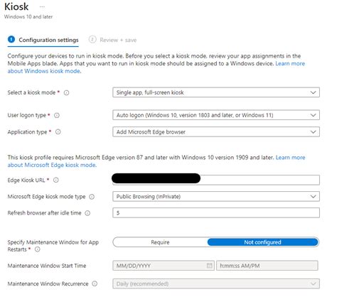Single App Full Screen Kiosk Mode R Intune
