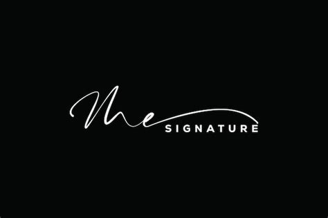 Premium Vector Me Initials Handwriting Signature Logo Me Letter Real Estate Beauty Photography