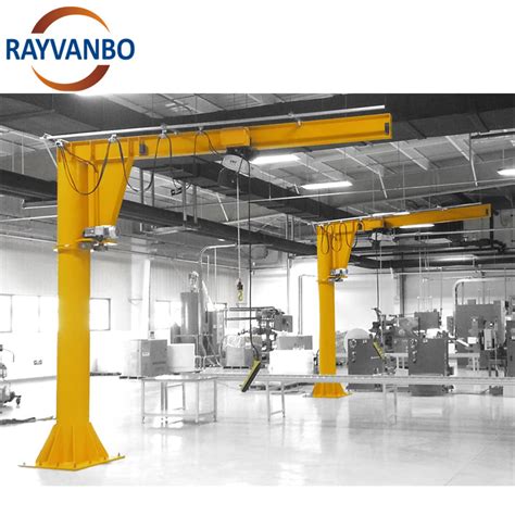 folding jib crane 0 5 ton 1 ton 2 ton workshop with fixed column type