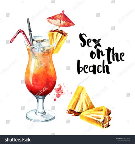 Sex On Beach Drink On White Images Stock Photos Vectors Shutterstock