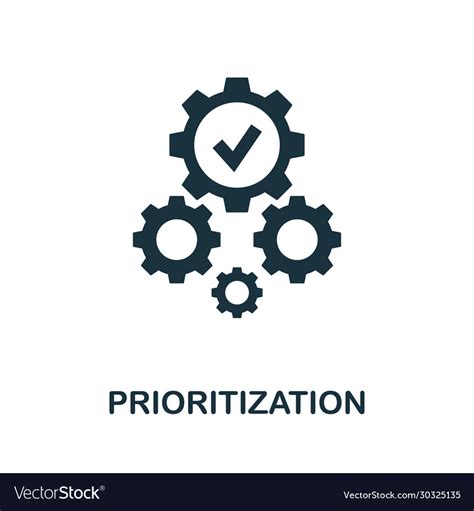 Prioritization Icon Simple Element From Business Vector Image