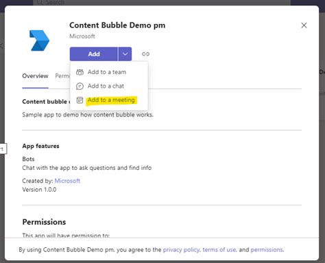 live surveys to teams during meetings using bot framework · issue 7191 · microsoftdocs msteams