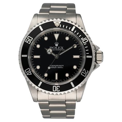 Rolex Submariner Non Date 2 Liner Steel Steel Mens Watch 14060 For