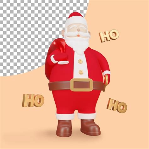 3d삽화만화캐릭터캐릭터산타클로스투명한배경 프리미엄 Psd 파일