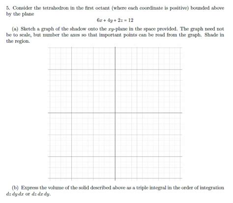 Answered 5 Consider The Tetrahedron In The… Bartleby