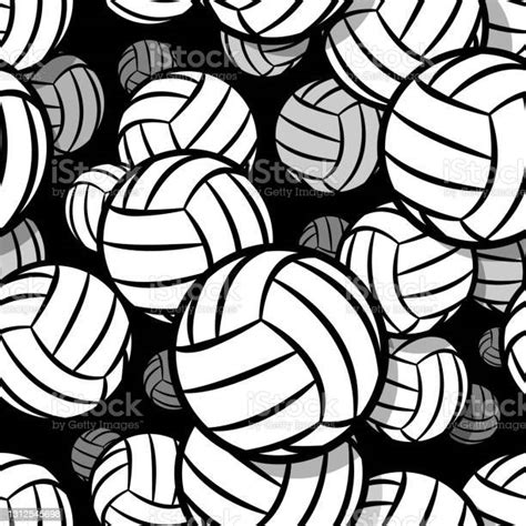 배구 공 원활한 패턴 디자인 벡터 일러스트 경기 스포츠에 대한 스톡 벡터 아트 및 기타 이미지 경기 스포츠 경쟁 공