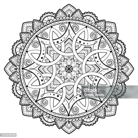 만다라 색칠 공부 책 예술 벽지 디자인 타일 패턴 셔츠 인사말 카드 스티커 레이스 패턴 및 문신 인테리어 디자인을위한 장식 벡터 민족 동양 원형 장식품 배경 만다라에 대한