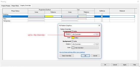 Solved Graphic Override Of Section Patterns Through Phases Autodesk Community