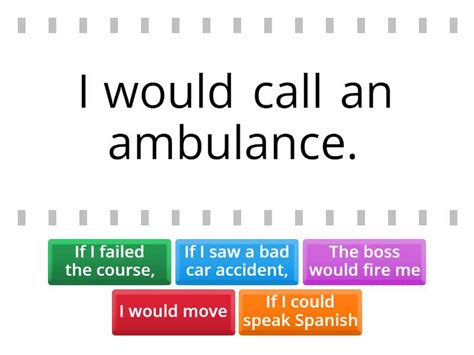 Second Conditional Matching 2 Find The Match