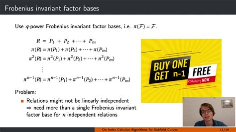 18 On Index Calculus Algorithms For Subfield Curves Youtube