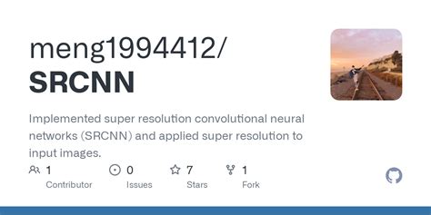 GitHub Meng1994412 SRCNN Implemented Super Resolution Convolutional