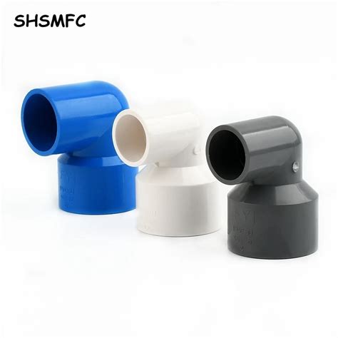 Pvc파이프 투명한 파란색 Pvc 커넥터 Upvc 팔꿈치 관절 수족관 어항 정원 관개 수도관 커넥터 16mm 20mm