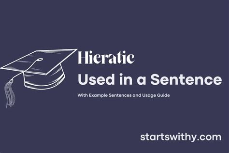 Hieratic In A Sentence Examples 21 Ways To Use Hieratic