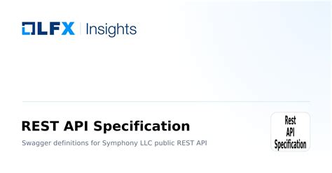 Rest Api Specification Development Insights Lfx Insights