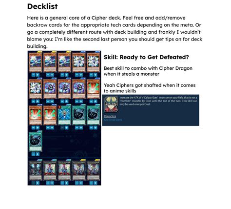 Visual Guide For Ciphers R Duellinks