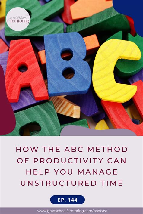 144 How The ABC Method Of Productivity Can Help You Manage Unstructured Time Podcasts How To